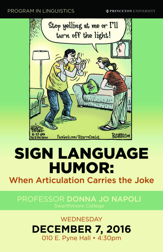 Sign Language Humor: When Articulation Carries the Joke — Linguistics